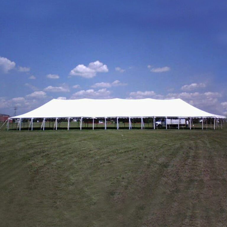 40x120 Pole Tent | Knight's Tent & Party Rental | Premier Event & Party ...