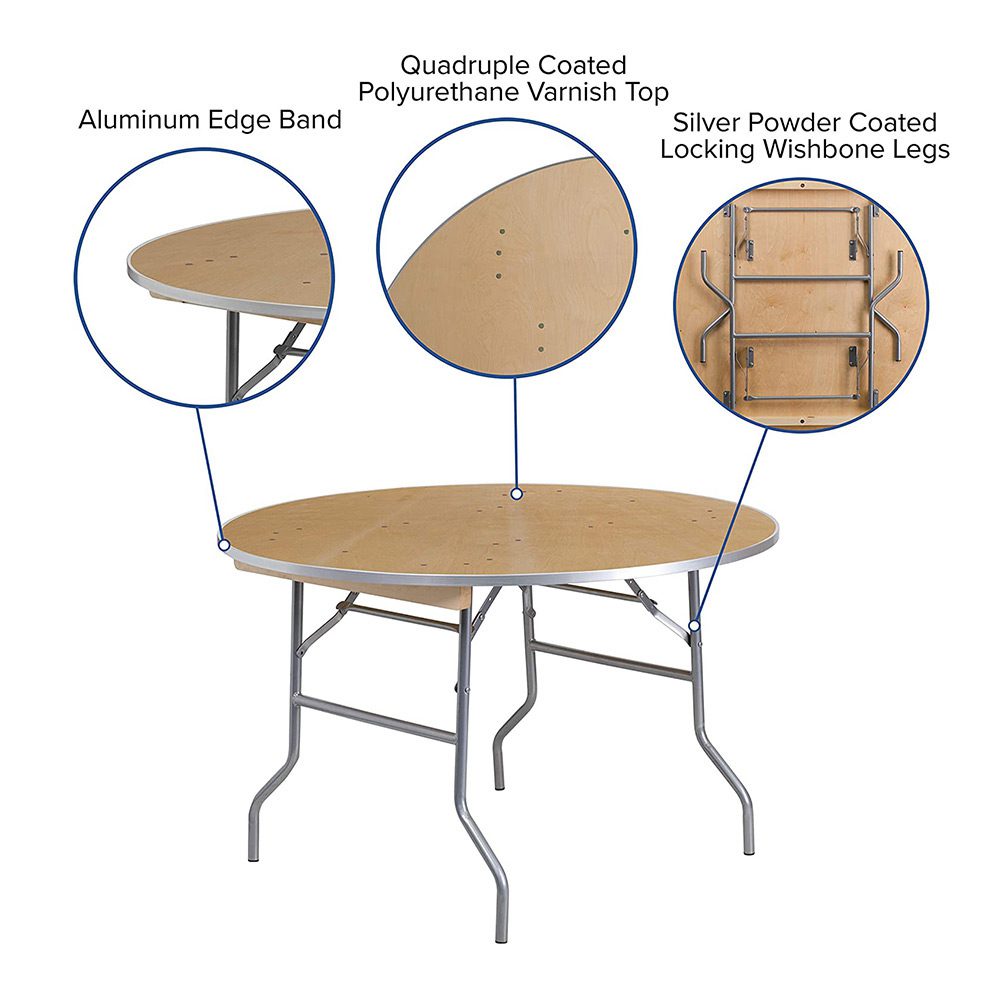 48″ Round Table | Knight’s Tent & Party Rental