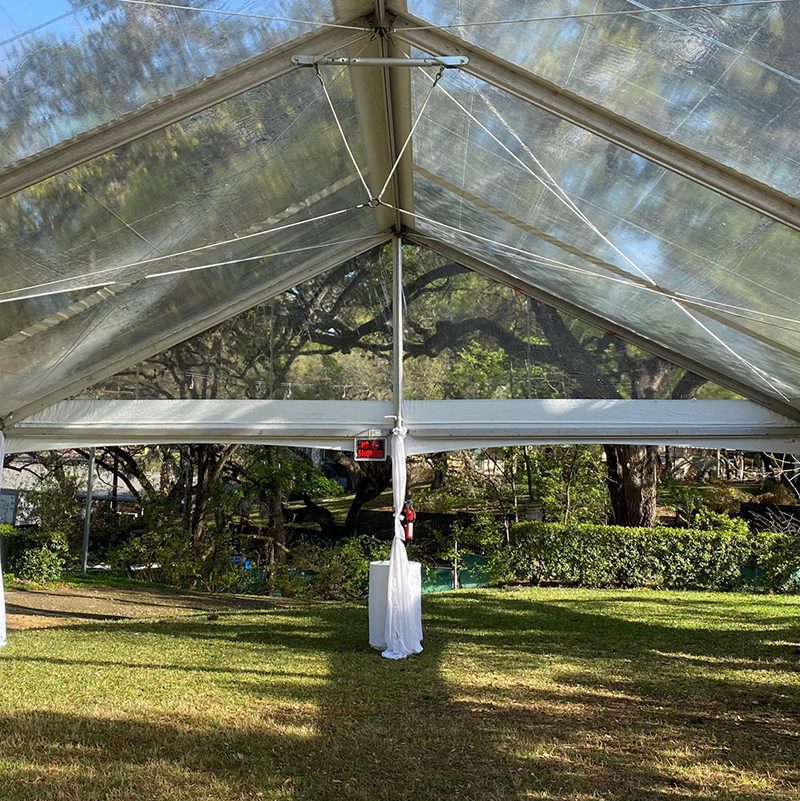 Clear Top Frame Tent Rental - Knight's Tent & Party Rental